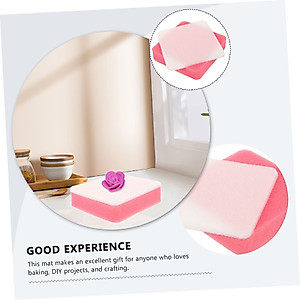 SEWACC 5 Sets Fondant Sponge Pad Colorful Decor Paste Fondant Cake Pads Flower Embellishments Fondant Sponge Mats Fondant Modelling Mat Fondant Shaping Mat Fondant Mat Modeling Flowers