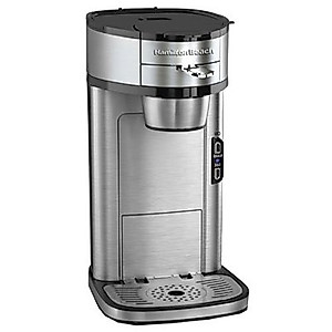 Hamilton Beach Single Serve Scoop Coffee Maker, 14oz, Stainless Steel (49981) (Discontinued)
