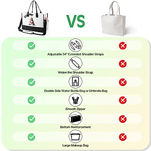 TRSODD Birthday Gifts for Women Mothers Day Gifts for Mom Wife Grandma Daughter Sister Teacher Appreciation Gifts Initial Tote Bag with Adjustable Shoulder Strap and Makeup Bag B