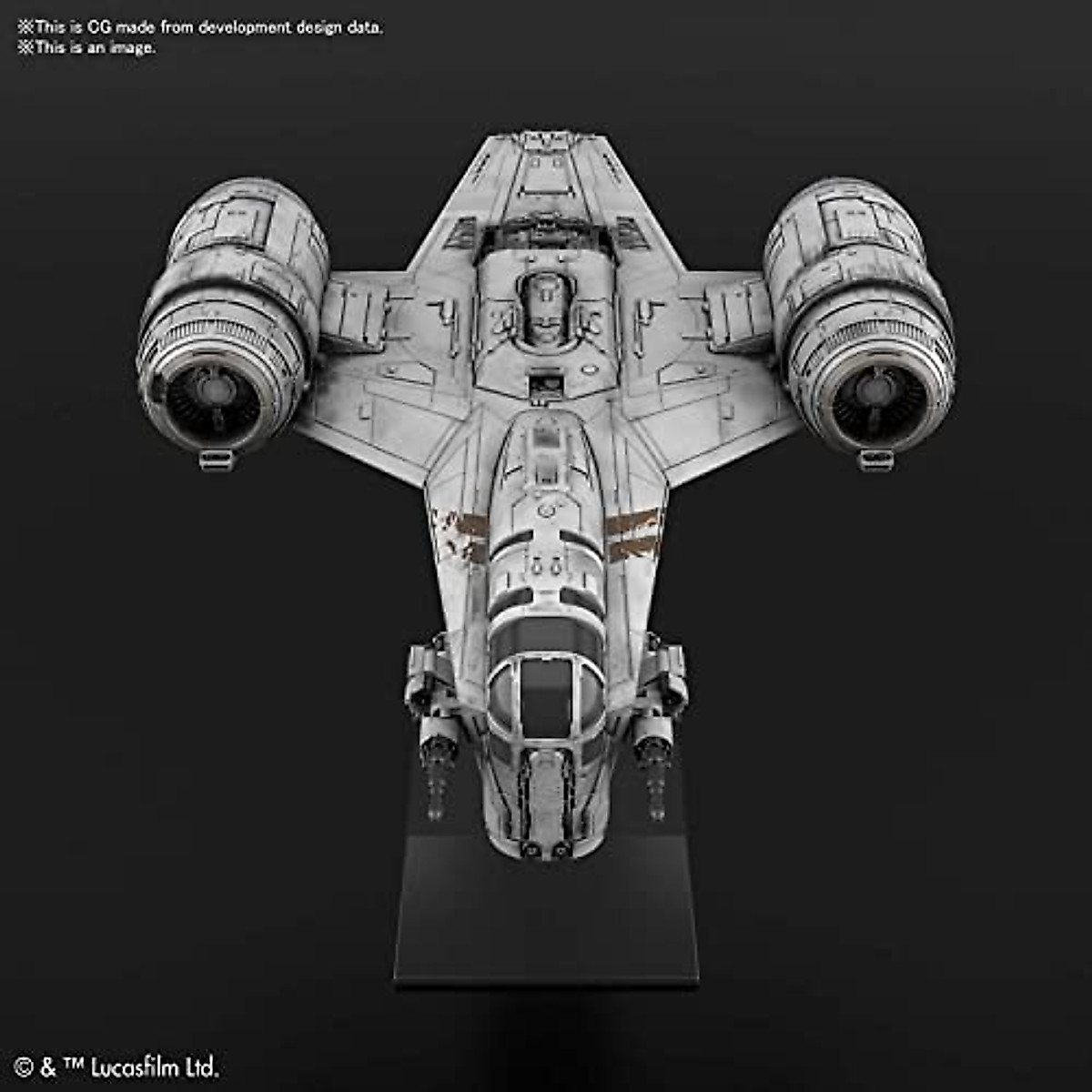 Bandai Hobby - The Mandalorian - 018 Razor Crest, Bandai Spirits Hobby Vehicle Model Kit