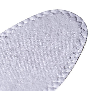 Happystep Cotton Terry Cloth Insoles, Barefoot Shoe Inserts, Sweat Absorption, Odor Control, Moisture-Wicking, Washable and Reusable, Zero Drop Shoe Insoles, 1 Pair Black and 1 Pair White (Women 7)