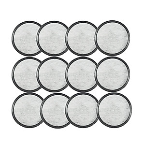 Replacement Filters For Mr Coffee Filters Replacement Mr.Coffee Charcoal Filters Mr. Coffee Filter Disks Cartridge Water Filter Discs For Mr. Coffee 4-12cups Coffee Maker Machine -12Pack