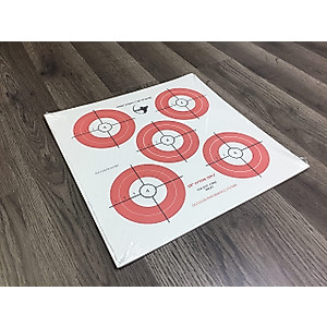 Heavy Paper Targets for Archery and Marksmanship. Great for practice indoors at the range or in the back yard. 12"x12" (24 Targets)