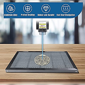 Honeycomb Working Table 300mmx 500mm Customizable Size Work Bed Laser Parts for CO2 Laser Engraver Cutting Machine 11.81x19.69 inch