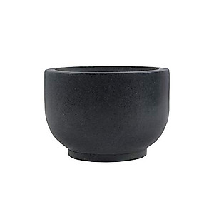 Kaizen Casa Stone Mortar and Pestle, for Grind Spices, Powder Pesto, Mash Herbs, Crush Pills, Regular Size (3.75"X2.75" Mortar, 5" X1.5" Pestle)