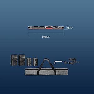 GVM BD25R LED Video Light, 25W Handheld Wand Light, 24" Full Color LED Tube Light, 2700-10000K Stick Light with APP/DMX Control for Photography, Studio, 12 Scene Effects, MESH Networking