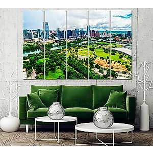 Austin Cityscape USA Canvas Print 3 Panels / 36x24 inches
