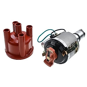 A-Premium Ignition Distributor with Cap & Rotor Compatible with Volkswagen Beetle 1950-1979 0231178009