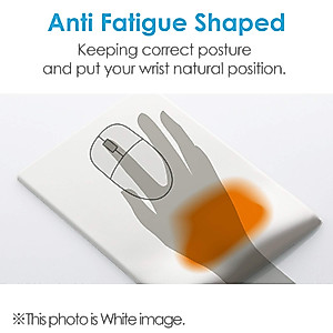 ELECOM Mouse Pad"FITTIO" Low Type/Reduce Wrist Fatigue and Pain/White MP-115WH
