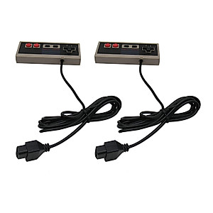 2 Pack Controller Replacement Fits for NES-004 Nintendo NES Vintage Console Wired Gamepd