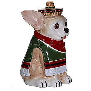 Pacific Giftware Mexican Chihuahua Ceramic Cookie Jar
