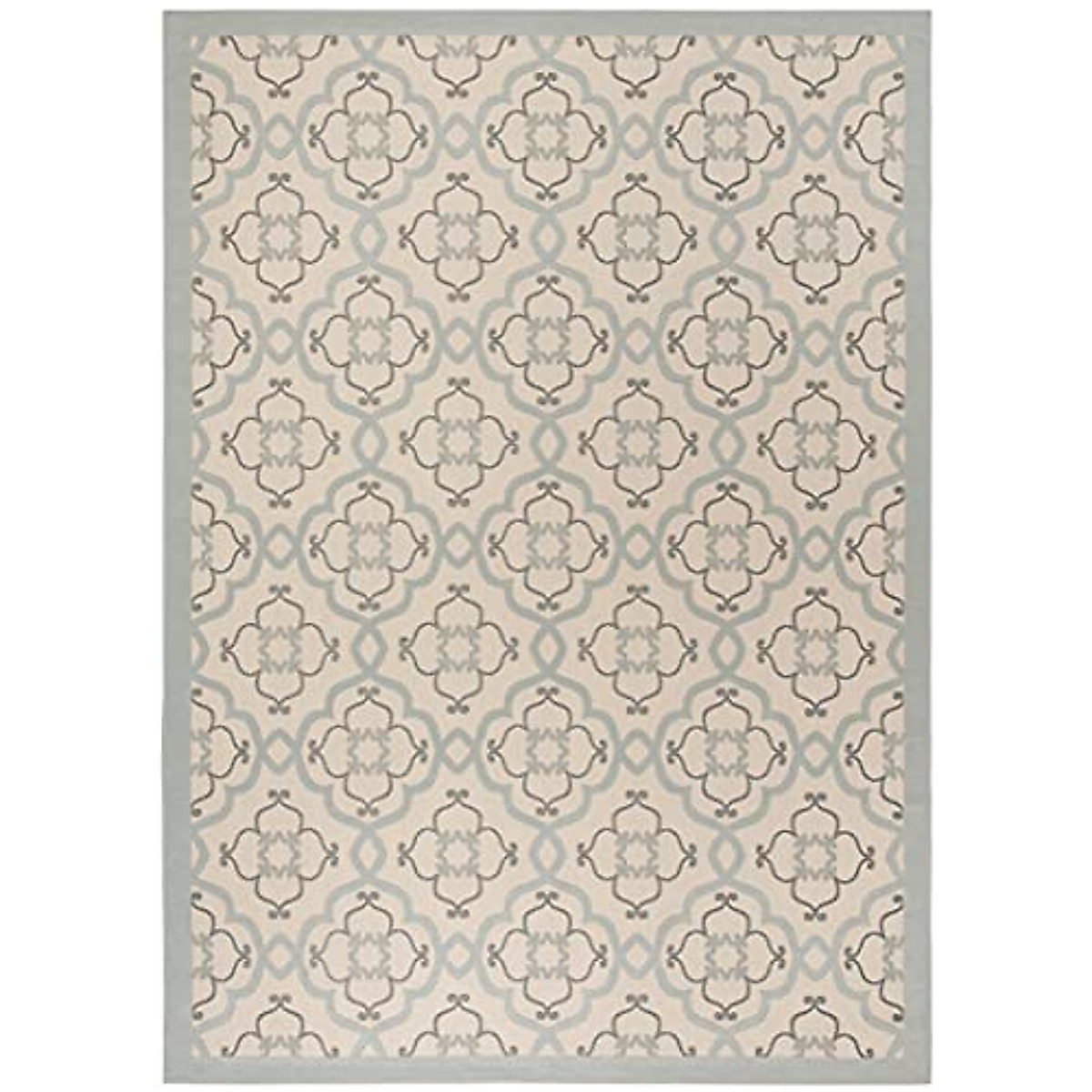 Martha Stewart by SAFAVIEH Collection 8' x 11'2" Yucca Plant MSR4262 Province Indoor/ Outdoor Waterproof Easy-Cleaning Patio Backyard Mudroom Area-Rug