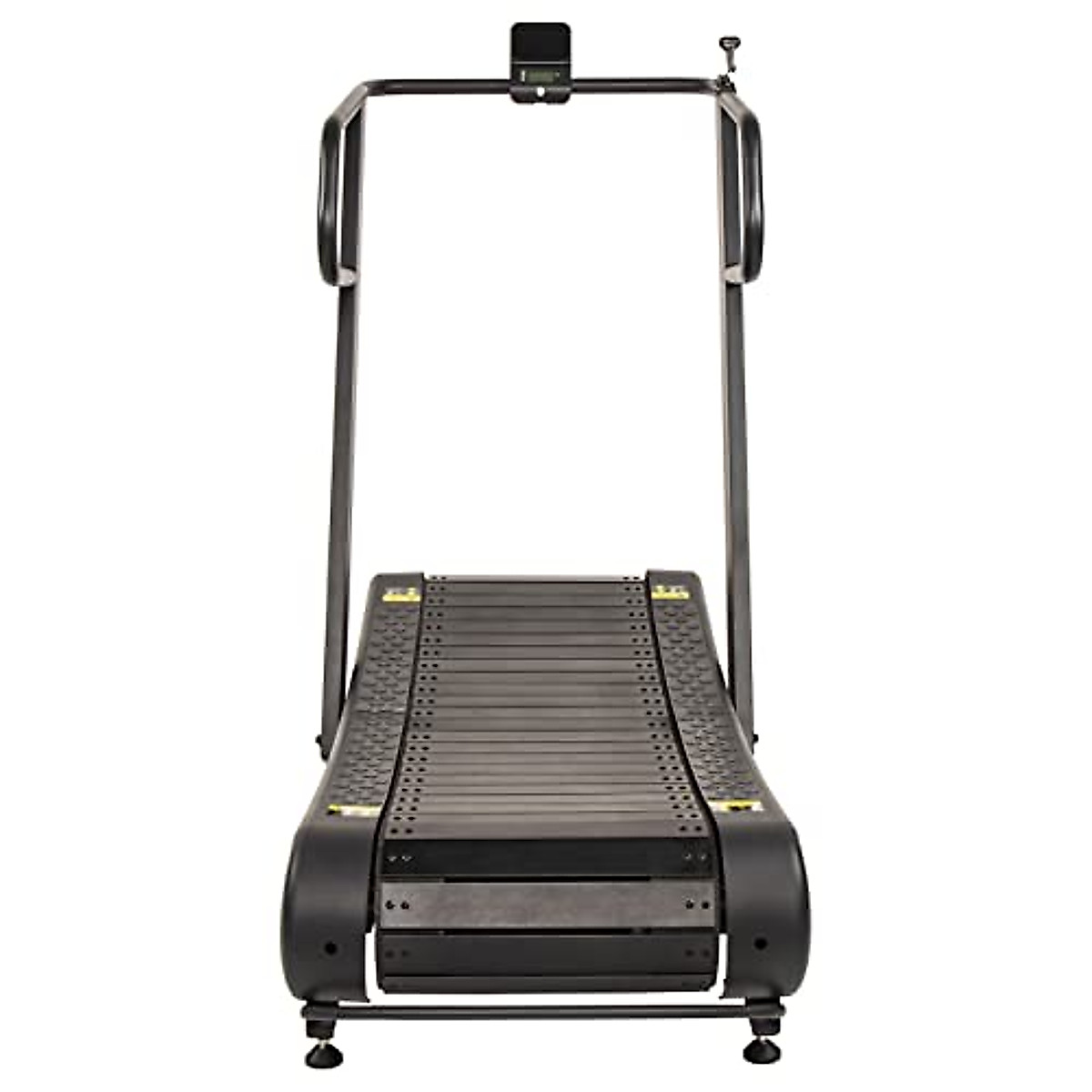Signature Fitness SF-S2 Sprint Demon - Motorless Curved Sprint Treadmill with Adjustable Levels of Resistance - Drastically Increases Intensity of Running and Walking,Black