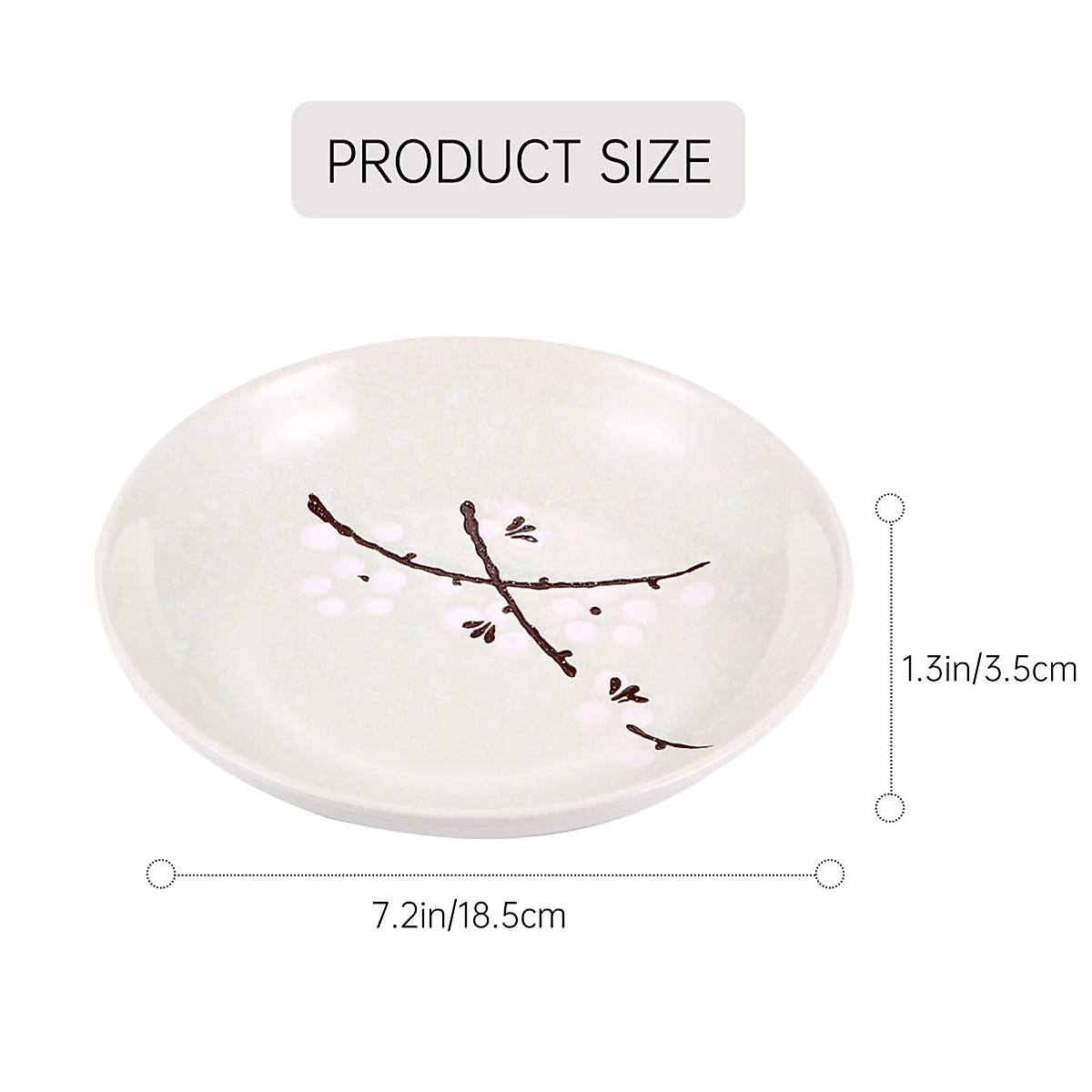 Cabilock 1 Set 6 Pcs Tableware Japanese Style Dishes Pottery Fruit Bowl Chinese Tea Cup Ceramic Tea Cup Japanese Porcelain Dinnerware Hand- Dinner Plates Sauce Dish Individual Wood Pickles