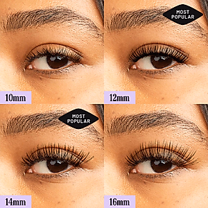 Lilac St - Originals Natural Faux Eyelash Clusters (10mm) - Soft, Natural Look - DIY Lash Extension Wisps - Lightweight & Lifelike - Lasts 10 Days - Cruelty Free, Vegan, Women Founded - 10 Lashes