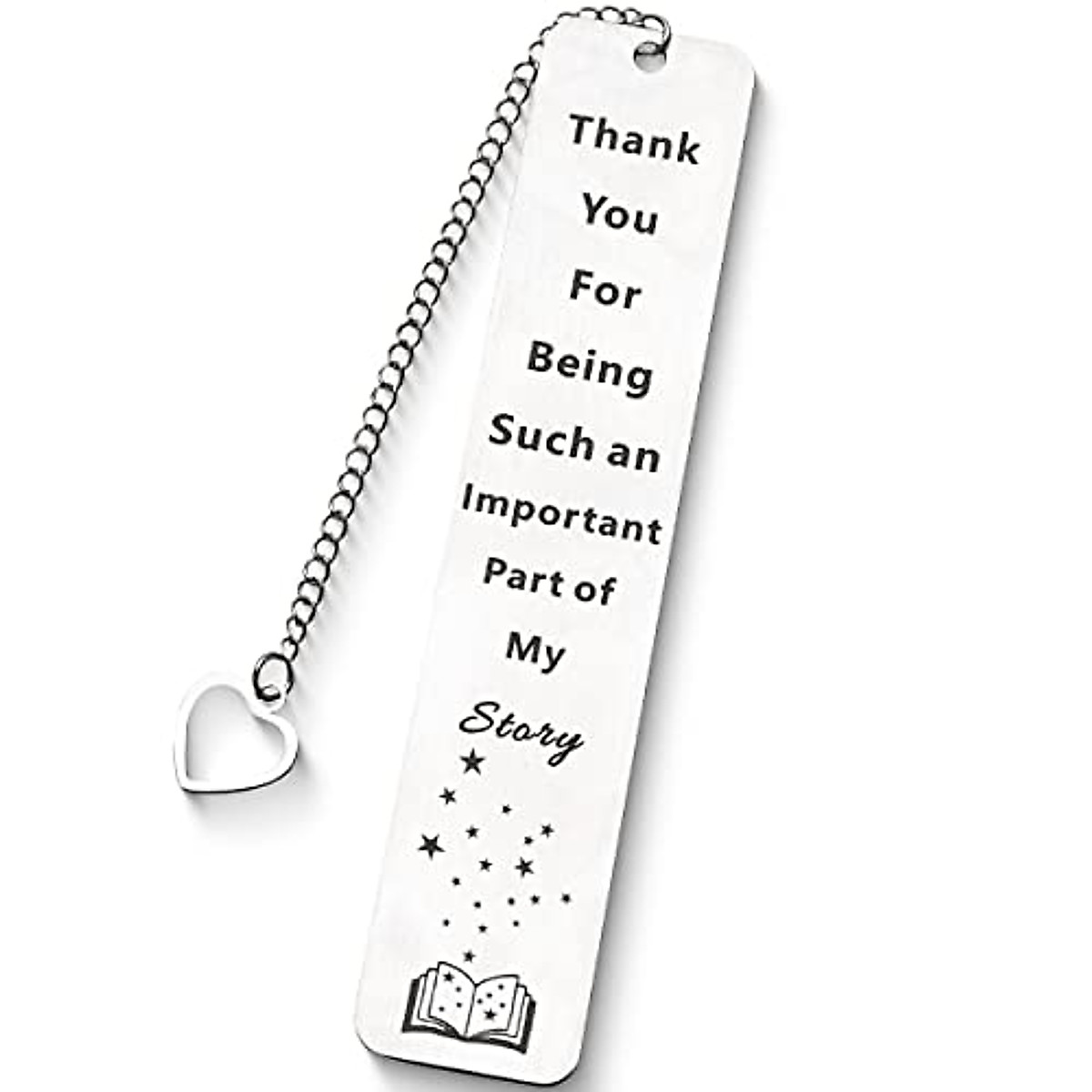 Thank You Appreciation Gift for Boss Women Men Bookmark with Small Chain for Leader Coworker Colleague Employee Christmas Day Birthday Valentines Boss Day Gift for Friend Book Lover Teacher