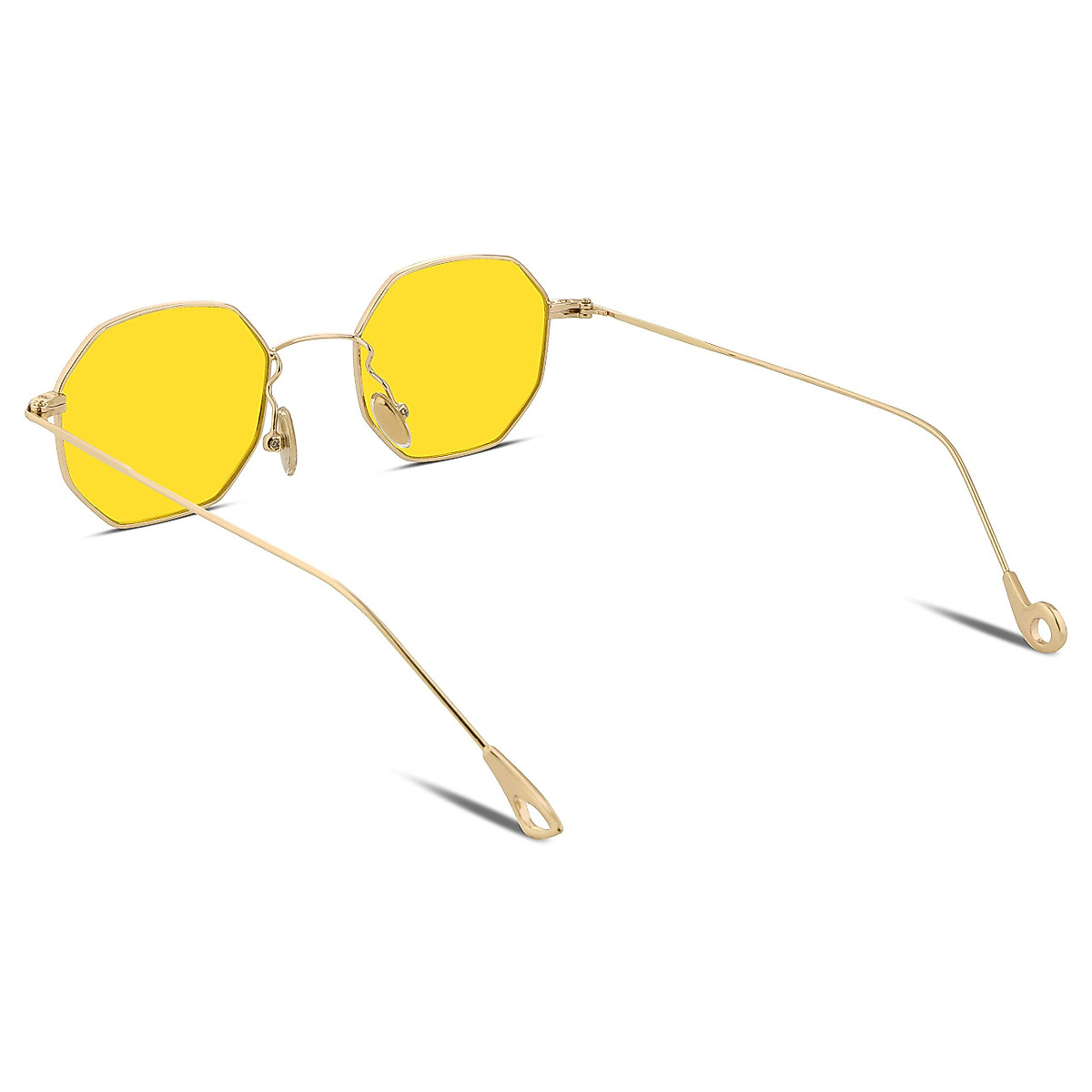 FEISEDY Hipster Small Polygon Women Men Sunglasses Delicate Metal Frame B2254