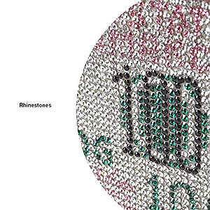 TANOSII Women Stack of Cash Evening Bag Crystal Rhinestone Clutch Money Shoulder Bag Dollar Purse Cuboid Shape Pink