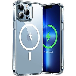 Magnetic Clear Case for iPhone 12 Case [No.1 Strong Magnets] [High Clear Design, Anti-Yellowing, Long-Lasting Clarity, Eyes-catching] [ Support Wireless Charging