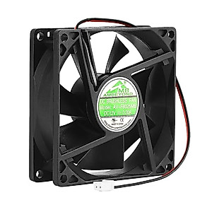 Security-01 80mm by 80mm by 25mm 8025 12V DC 0.20A Dual Ball Bearing Brushless Cooling Fan 2pin AV-F8025MB UL CE