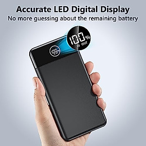 Portable Charger, 33800mAh Power Bank, 22.5W Fast Charging Battery Pack with USB C/USB A Output, Digital Display Portable Phone Charger for iPhone 15/14/13 Pro Samsung Google Android Cell Phone etc