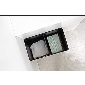 Yamazaki Home Organizer Stacker/Nursery Diaper Dispenser | Steel | Rolling Carts, One Size, Black