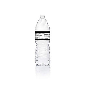 Amazon Brand - Happy Belly Purified Water, Plastic Bottles, 16.91 fl oz (Pack of 24)