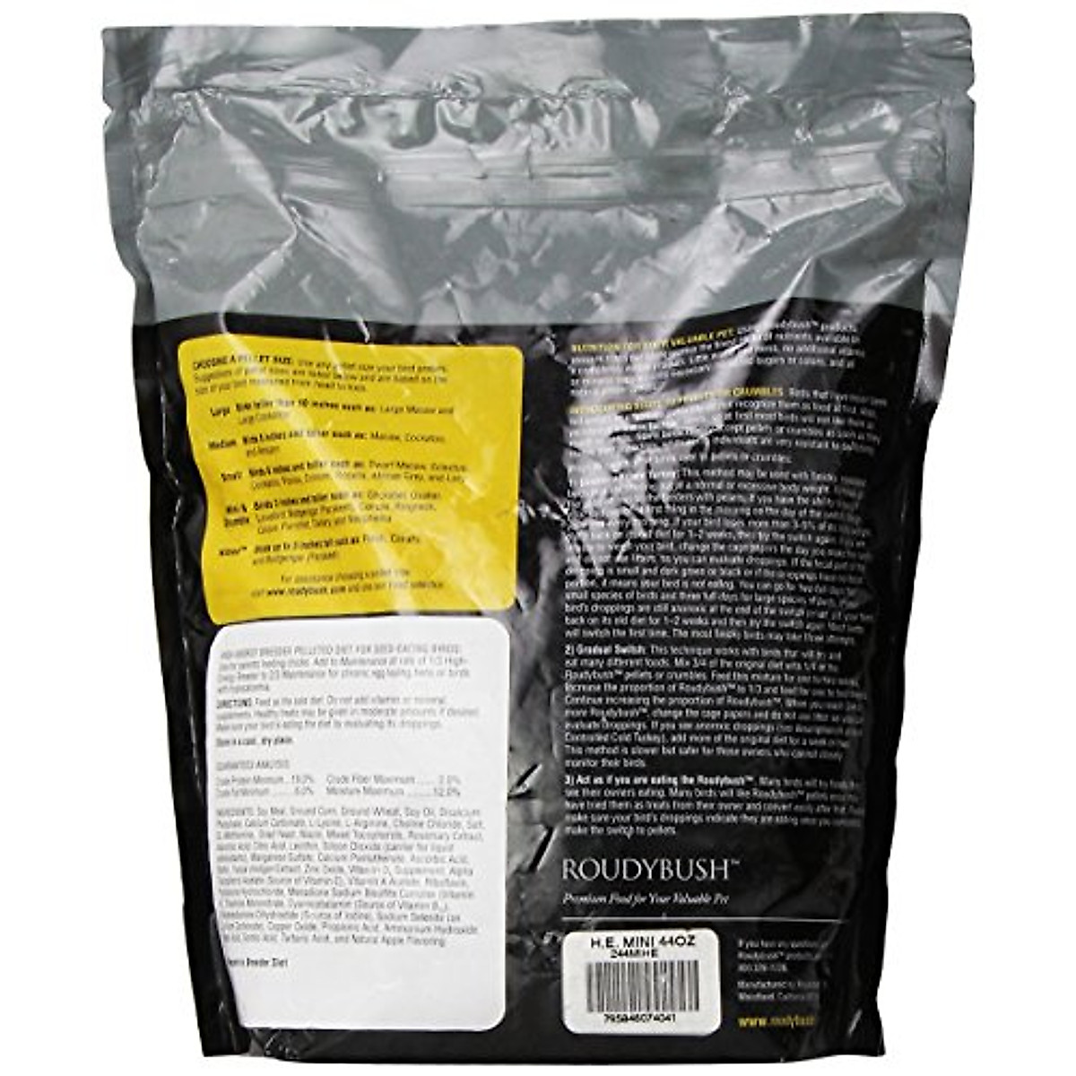 RoudyBush High Energy Breeder Bird Food, Mini, 44-Ounce