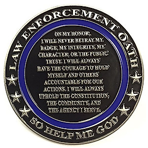 Police Challenge Coin - One Ass to Risk Police Academy Graduation or Retirement Gifts