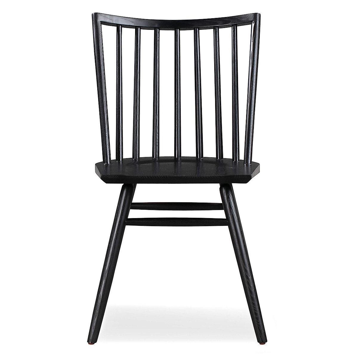 POLY & BARK Talia Dining Chair, Ash Wood, Black
