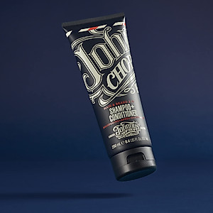 Johnny's Chop Shop Born Lucky 2 in 1 Cleansing Shampoo w/a shot of Conditioner Anti Frizz & Fluff, Pro Vitamin B Protection 8.45 fl oz (Pack of 1)