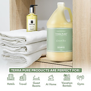 Terra Pure Hotel Shampoo | 1 Gallon | For Hospitality & Vacation Rentals to Refill Dispensers | (Single Gallon)
