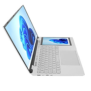 Zyyini Double Screen Laptop 1920x1080 15.6 Inch IPS 1280x800 7 Inch IPS Touch Screen 16GB Fingerprint Unlock Laptop Support 2.4G 5G Dual Band WiFi (16GB+1TB US Plug)