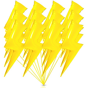 12 Pieces Yellow Flash Balloons 36 Inch Lightning Bolt Party Balloons Foil Flash Party Decorations Stylish Lightning Bolt Balloon for Birthday Party Supplies Wedding Decoration