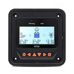 EPEVER MT-50 Remote Meter MT-50 Solar Controller LCD Display Remote Meter Fit for TracerAN, BN, TRIRON Series Solar Panel Battery Regulator