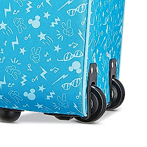 AMERICAN TOURISTER Kids' Disney Softside Upright Luggage,Telescoping Handles, Mickey, Carry-On 18-Inch