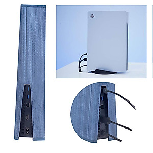 SHIYETA Dust Cover Soft Thick Cover Sleeve for Playstation 5 Console Digital Edition & Regular Edition, Anti Scratch Waterproof Cover Sleeve -Easy Access Cable Port (Blue)