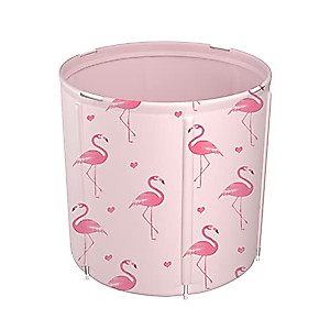 Essbhach Foldable Bathtub, Separate Family Bathroom SPA Tub, Soaking Standing Bath Tub for Shower Stall, Efficient maintenance of temperature, Ideal for Hot bath ice bath