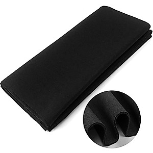 Mililanyo 2 Yard Felt Fabric Sheets Soft Felt Sheet 1.4mm Thick Felt Fabric by The Yards Non-Woven Acrylic Handmade Felt Fabric for DIY Sewing, Arts&Crafts (Black)