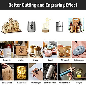 KENTOKTOOL Laser Engraver, Laser Cutter with 10W Optical Power, Ultra-fine Compressed Spot Laser Engraving Machine with Touch Controller/APP Control