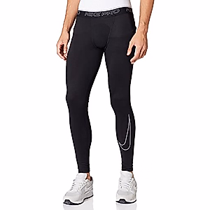 Nike Pro Dri-FIT Men's Tights(Black/White, Medium)