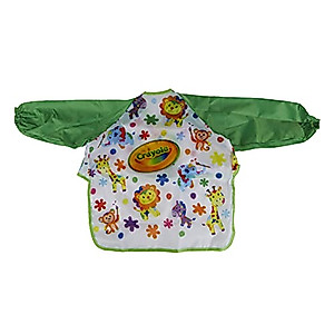 Crayola Art Smock for Toddlers, Small Waterproof Bib, Best Fit for Age 1 (12 Months), 1 x 7-1/5 x 8-1/10 In