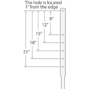 SmartSign - K-BASE-14 Cast Iron Sign Base By | 14” Od Stand With 4’ Post And Sign Bolts & Nuts Black