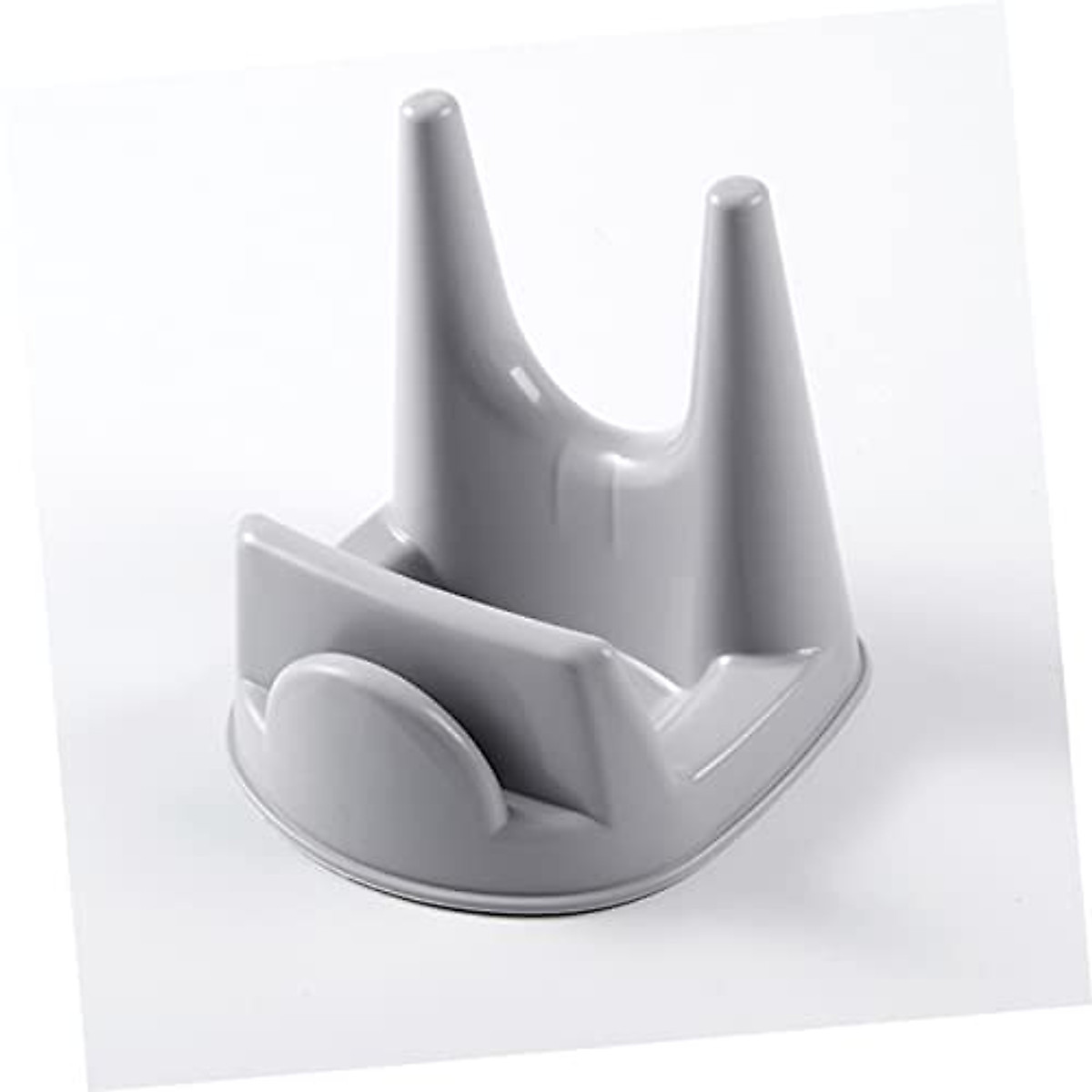 DOITOOL 1pc Pan Lid Cover Plastic Lid Rest Kitchen Tool Rests Cooking Tool Organizer Spatula Rack Pan Pot Cover Shelf Plastic Cap Tool Holder Bracket Dark Grey Lid Rest Stand Holder