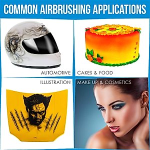 Master Airbrush Model G344 Multi-Purpose Dual-Action Gravity Feed Airbrush with 3 Nozzle Sets (0.2, 0.3 & 0.5mm Needles, Fluid Tips and Air Caps) 1/16 oz. Fluid Cup - User Friendly, Versatile Set Kit