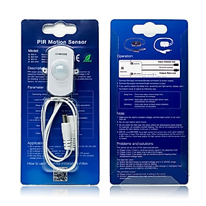 Sensky BS010W DC 12v to 30v PIR Motion Activated Sensor Switch DIY LED Lighting ( Delay Time, Sensor Distance Adjustable )