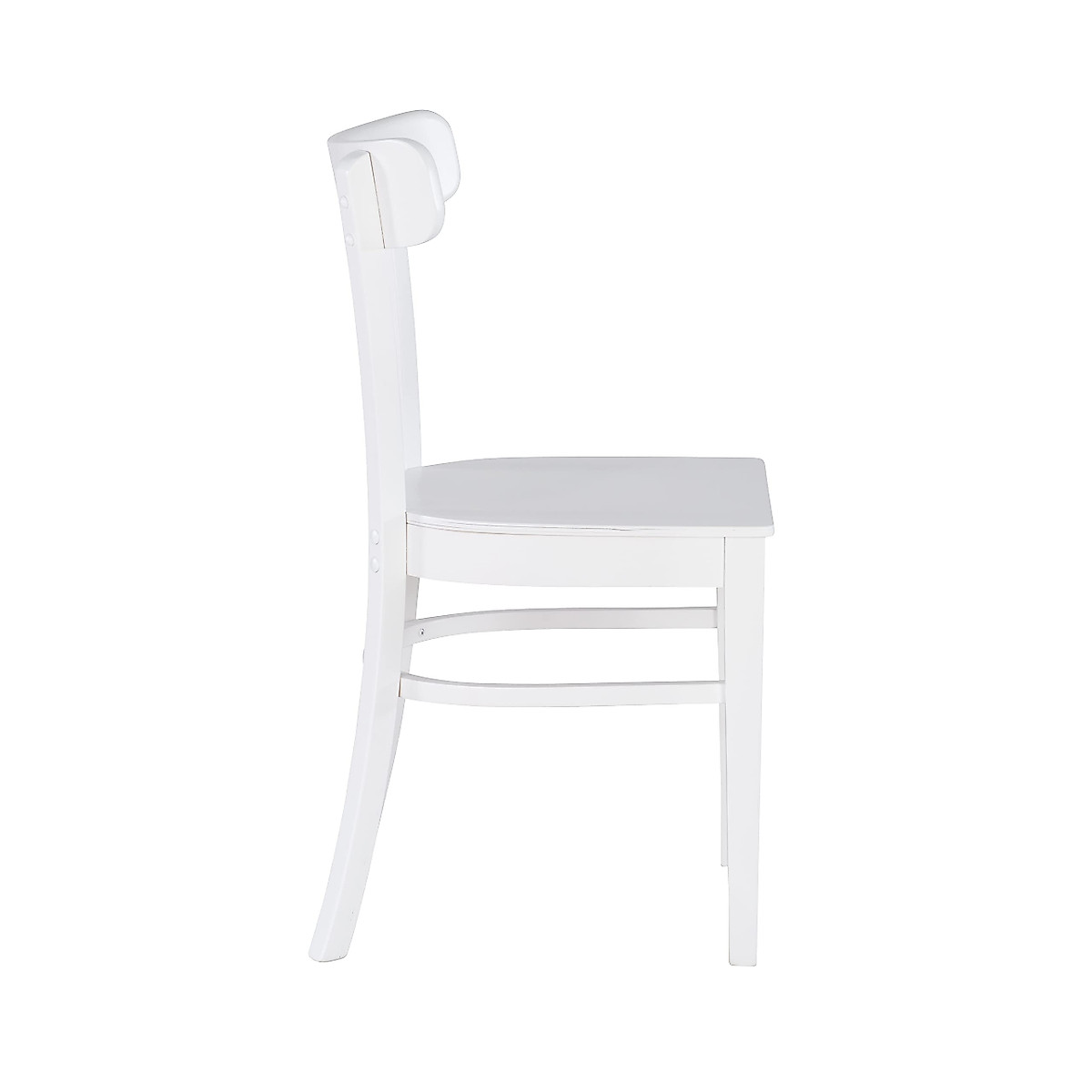 Linon Dayleen White Wooden Dining Chairs, Set of 2 Fully Assembled