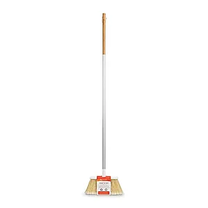 Full Circle Service Bamboo Broom, White
