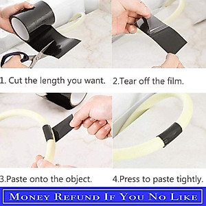 ZAUXO (4INx10FT) Seal Tape, Waterproof Tape, Leak Seal Tape, Waterproof Seal, Rubberized Sealer, Leak Stopper, Rubberized Tape