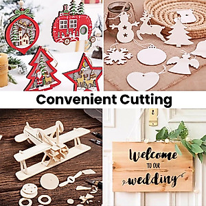 DIYDEC 24 Pack Basswood Sheets 4 x 6 x 1/16 Inch Thin Plywood Wood Sheets Unfinished Wood Squares Boards Balsa Wood Sheets for Crafts Architectural Models Laser Cutting Wood Burning and Drawing